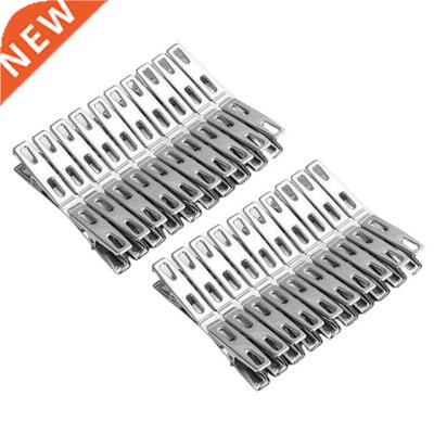 40Pcs Stainless Steel Clothes Clips Metal Laundry Pegs Stron