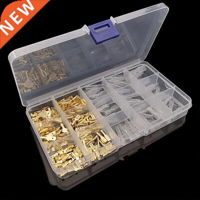 180Pcs 2.8/4.8/6.3mm Fast Connectors Electrical Insulated Ma