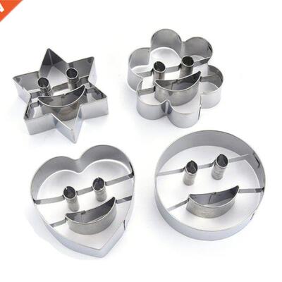 4 Pcs Smley S of Smley Theme Food-Grade Stanless Stee
