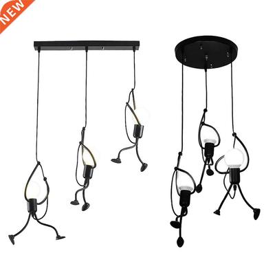 Iron Climbing Man Chandelier Ceiling Light Lighting Bedroom