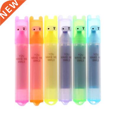 6x Korean Creative Mini Highlighter Lovely Cartoon Marking P