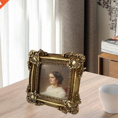 Antique Photo Frame Embossed Picture Holder Ornament for Hom