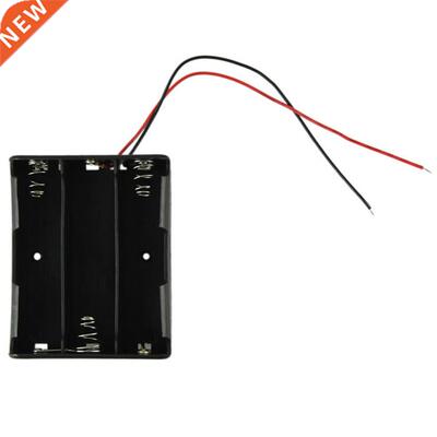 Battery Storage Case Box Holder For 3 x 18650 Black With 3 s