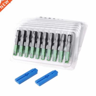 100 Pcs SC/APC Optcal Fast Connector Ear Adapter Fber Embe