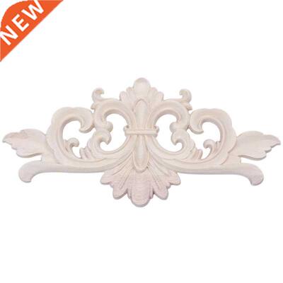 22*10 cm Wood Carved Corner Onlay Applique Decor Furniture C