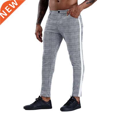 Casual Mens Chinos Cotton Slim Fit Men Pants Trousers Skinny