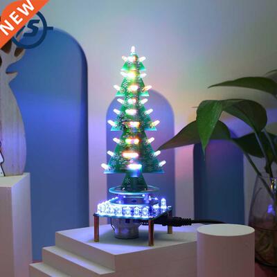 DIY Kit Auto-Rotate Christmas Tree LED Flashing Circuit with