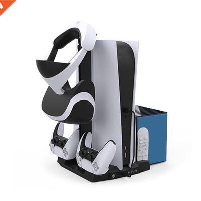 Game Discs Rack Dual Controller Charger Cooling Fan Headphon