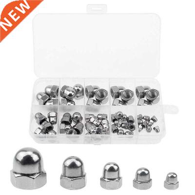 95Pcs Dome Hex Cap Nut Bolt M/M4/M5/M6/M8 Stainless Steel N