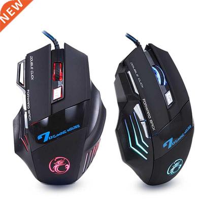 Ergonomic Wired Gaming Mouse LED 5500 DPI USB Computer Mouse