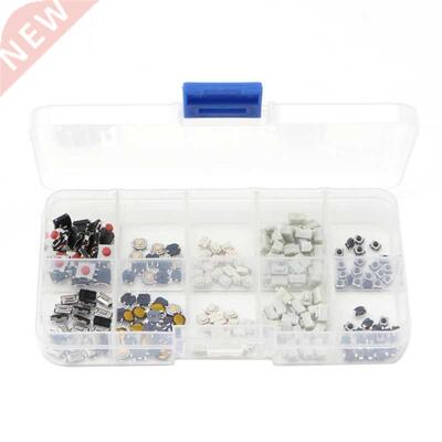 250 Pcs 10 Models Tactile Button Switch Micro Button Switche