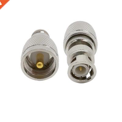 2Pcs BNC PL-259 PL259 Male to UHF Male Straght RF Coaxal C