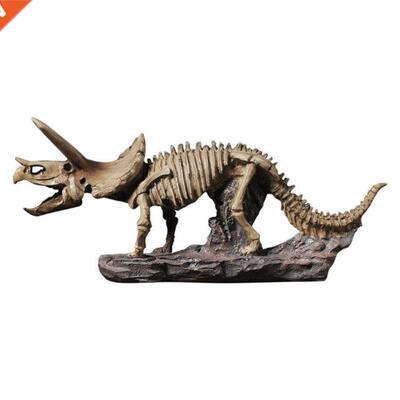 13 Inch Vintage Triceratops Dinosaur Skeleton Decoration Res