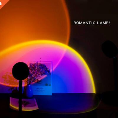 Sunset Projector Lamp Fairy Rainbow Atmosphere LED Night Lig