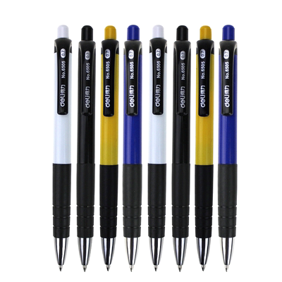 得力伸缩子弹头12支/盒圆珠笔