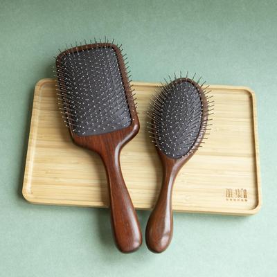 左岸推荐金丝檀木气囊按摩梳钢针梳