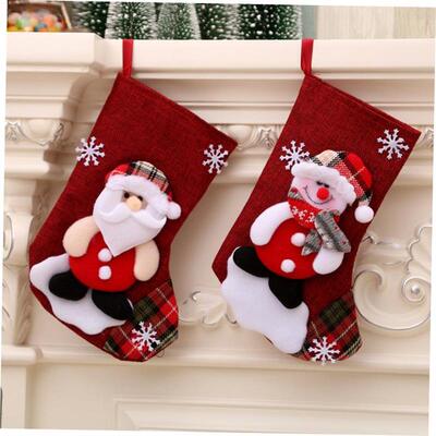 Christmas stocking Christmas tree decoration gift bag pendan