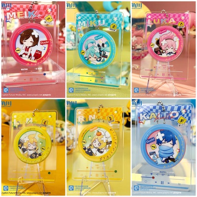 天闻角川正版周边 摔倒的初音未来系列 亚克力唱片挂件 初音巡音