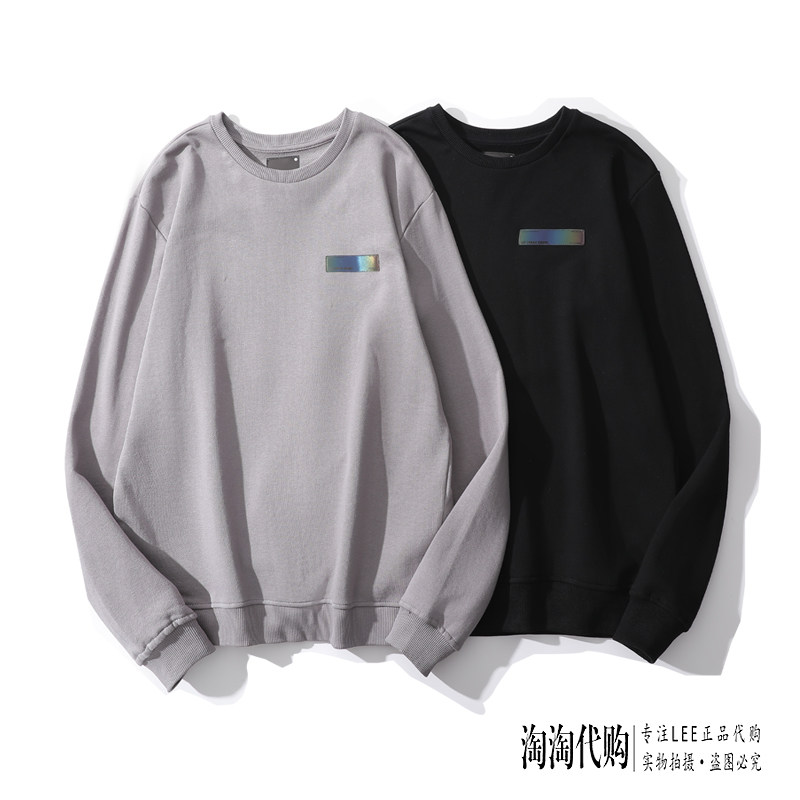 Lee卫衣男士秋冬新款圆领印花logoLMT001192CRU00F-K11000-A00007_虎窝淘