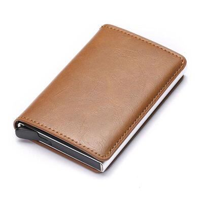 Credit Card Holder Wallet Men Women Metal RFID Vintage Alumi