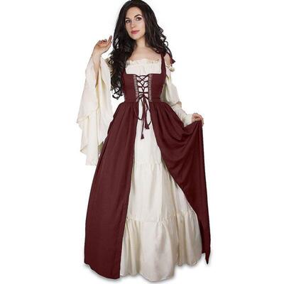 Halloween costume retro dress万圣节服装文艺复兴复古连衣裙