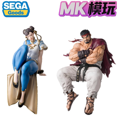 正版现货 SEGA 世嘉 街头霸王6 春丽 隆 PM 坐姿手办