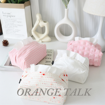 彩球肌理感双层布艺车载