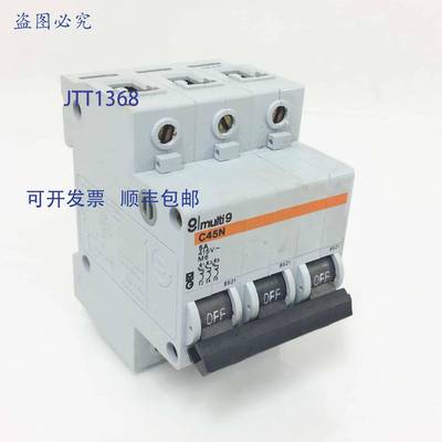 原装 供应3 极断路器 C45N 5A 415VAC Merlin Gerin Multi 9 C45-
