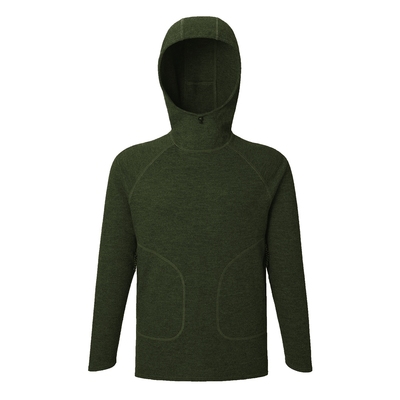 包税包邮 江户久得 AXESQUIN男全羊毛连帽衫春秋户外跑步登山日代