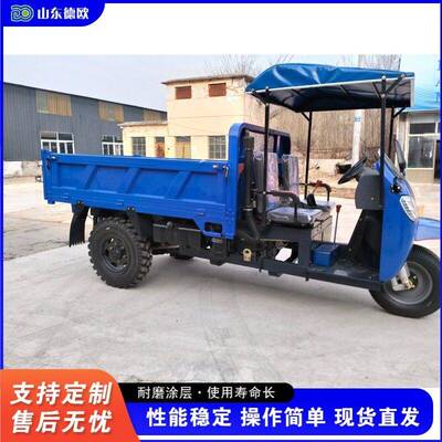 建筑工地柴油三轮车 Diesel Tricycle 大马力农用货运粮食运输车