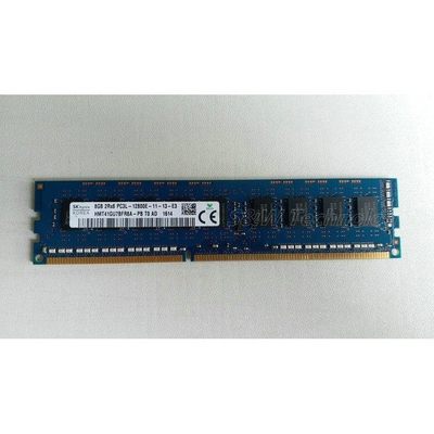SK/现代 8GB 2RX8 PC3L-12800E 8GB DDR3 1600纯ECC UDIMM内存