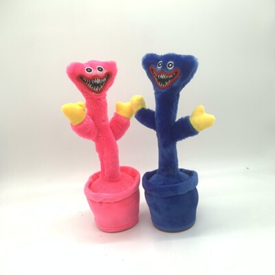 跳舞poppyplaytime妖娆huggywuggy 学说话波比电动仙人掌玩具