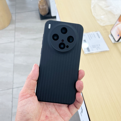 适用x300手机壳vivo瓦楞波纹软壳圆弧边潮款简约细微磨砂防滑全包x300pro保护套