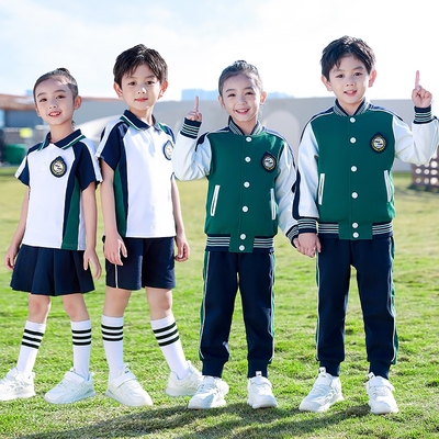 中小学生幼儿园春夏秋款班服园服英伦学院风活力校服春夏秋季套装