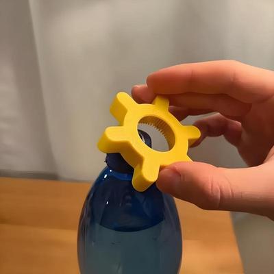 秋季 Kchenware 塑料开瓶器黄色易握人体工学手柄