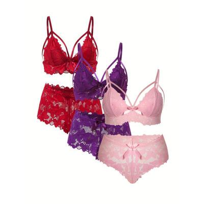 T 55638 Lace See Through Sleepwear Set 蕾丝透视睡衣