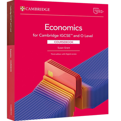 原版进口剑桥国际经济学Cambridge IGCSE O Level Economics Coursebook 学生用书练习册含在线激活码高中英语教材 9781009814577