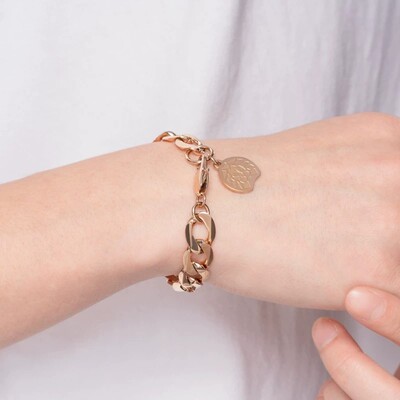 RASTACLAT玫瑰金小狮子情侣手链