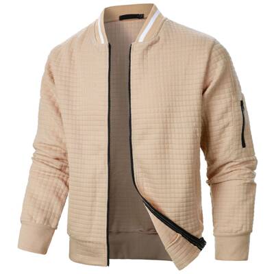 Mens Loose Fit Lightweight Jacket Casual Stylish Bomber