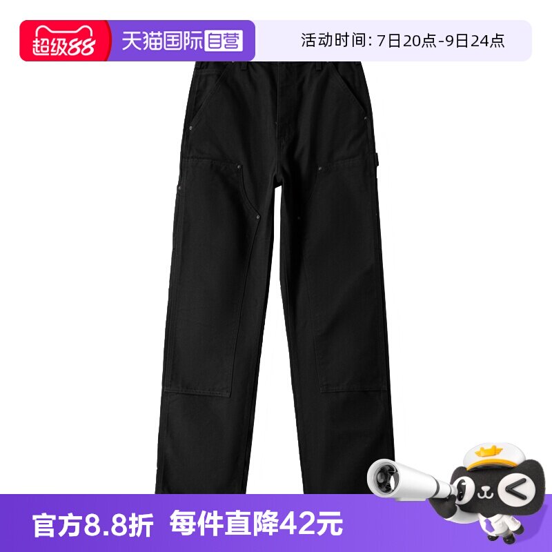 【自营】carhartt卡哈特B136复古加厚帆布工装裤男直筒伐木裤新款