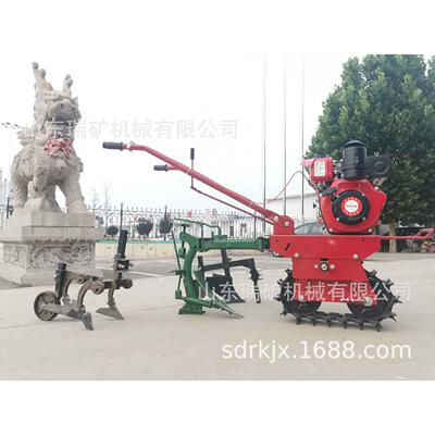 小红牛耕机地丘陵链轨耘耕地机农用趟山机开沟起垄松NOH土除地草