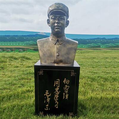 玻璃钢仿铜十大英雄模范人物雕塑展厅十大元帅胸像名人胸像定做