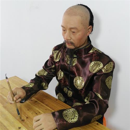 原始人蜡像蜡像定做仿真蜡像人