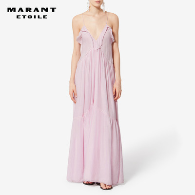 MARANT ETOILE2026早春新款Vasma 棉纱吊带连衣裙