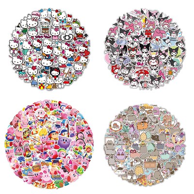 100pcs Sanrio Stickers Hello Kitty Sticker Cute Sticker