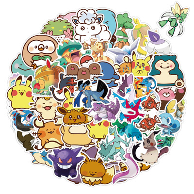 50PCS Pokemon Stickers Kirby Aesthetic Cartoon Anime