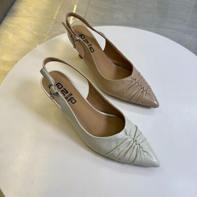 派   小羊皮+羊皮垫+时装凉鞋尖头高跟鞋高跟 61203