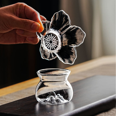 创意玻璃茶漏茶滤高档公道杯