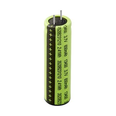 13450高倍率电容电池电子雾化器医疗器械遥控玩具电池3.7V 650mah