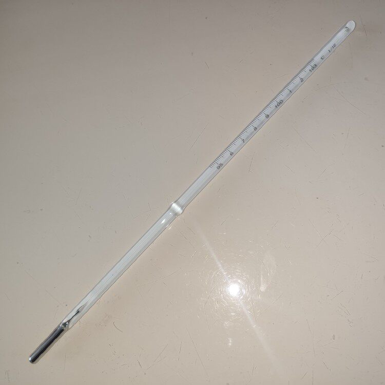 氧化安定性2号石油产品实验用95-103度0.1分度竹节全浸水银温度计